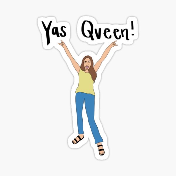 "Yas Qween! 1" Sticker by ocd24 | Redbubble