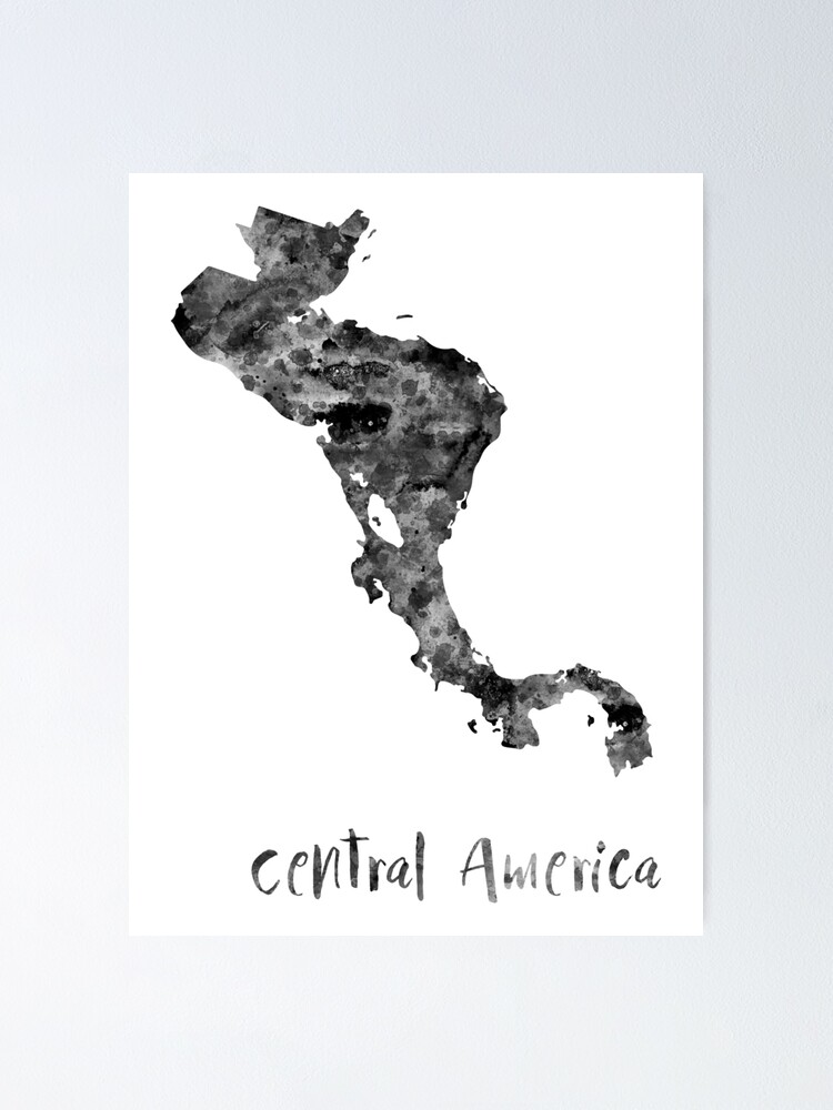 "Central America map" Poster for Sale by Rosaliartbook | Redbubble