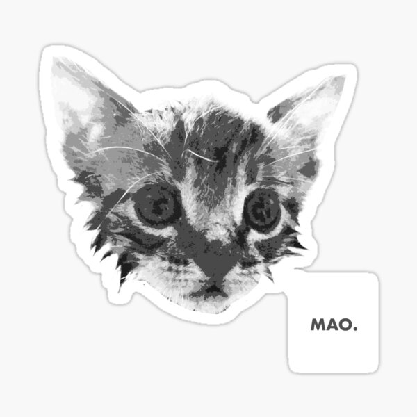 "MAO." Sticker for Sale by aurailieus | Redbubble