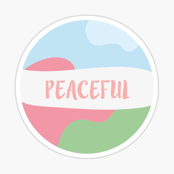 "Good Vibes Feelings - Peaceful" Sticker by aylin-demir | Redbubble