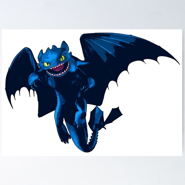"Toothless Vector Art" Poster for Sale by Sam Punter | Redbubble