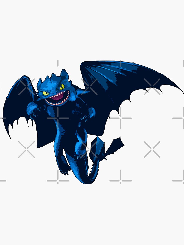"Toothless Vector Art" Sticker by Zortrait | Redbubble