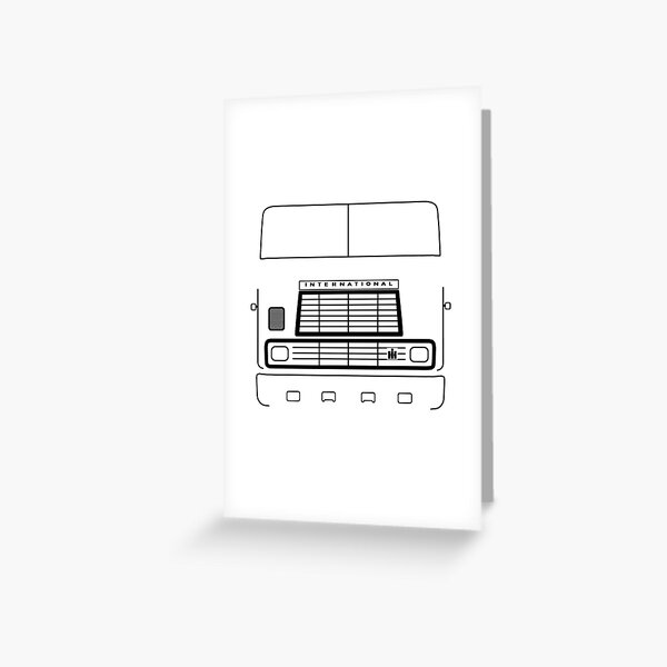 "International Harvester 9670 cabover classic truck outline graphic ...