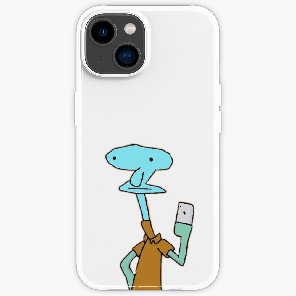 "cursed Squidward mirror selfie" iPhone Case for Sale by amy-wenn ...