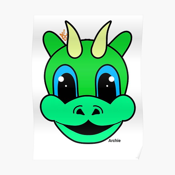 "Archie - Dragon" Poster by Archikins9 | Redbubble
