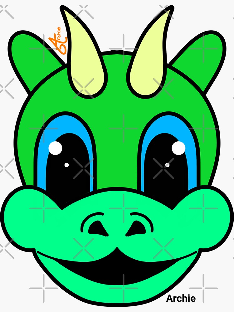 "Archie - Dragon" Sticker for Sale by Archikins9 | Redbubble