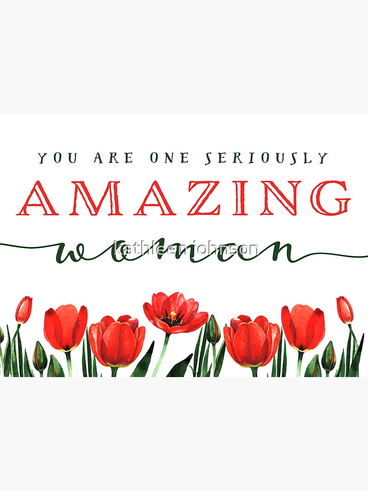 "You Are One Seriously AMAZING Woman" Sticker by Encouragers1505 ...
