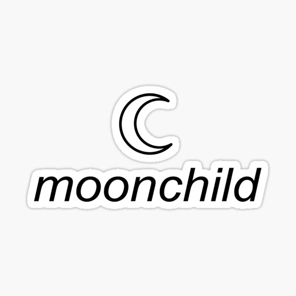 "moonchild" Sticker for Sale by softseb | Redbubble