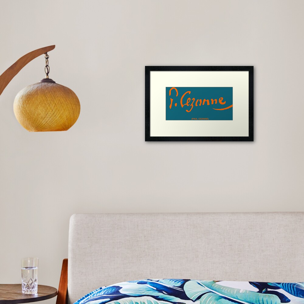 "Paul Cezanne - Signature" Framed Art Print by strunz | Redbubble