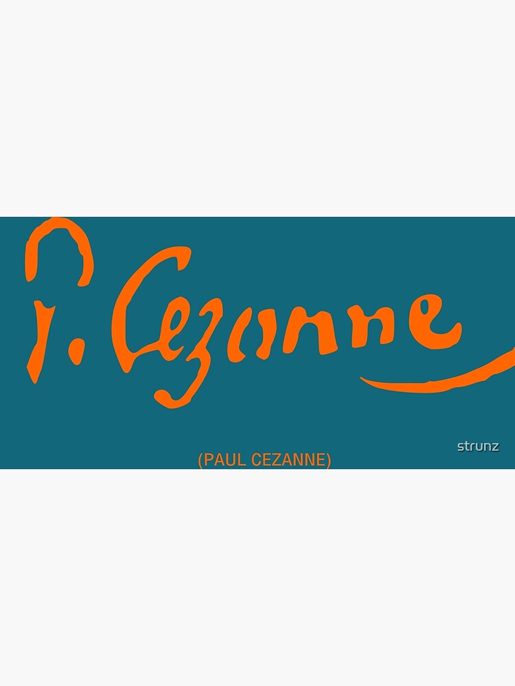 "Paul Cezanne - Signature" Framed Art Print by strunz | Redbubble