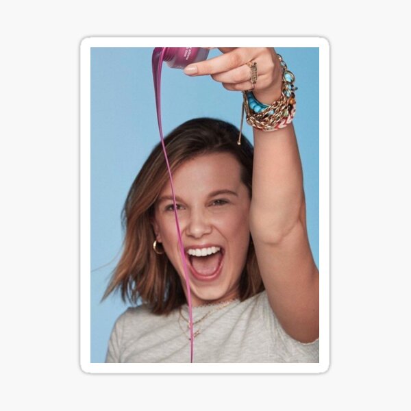 "Millie Bobby Brown " Sticker for Sale by designsbyner | Redbubble