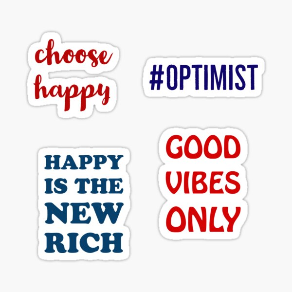 "POSITIVE sticker pack" Sticker for Sale by IdeasForArtists | Redbubble
