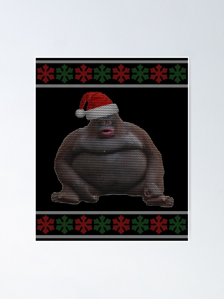 "Uh Oh Stinky Poop Le Monkey Ugly Christmas" Poster by HappyMonkeyTees ...