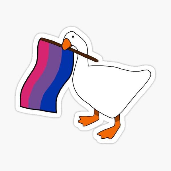 "Bi Goose Pride" Sticker for Sale by wxnmel | Redbubble