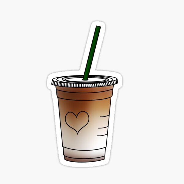"Iced Coffee Sticker" Sticker by ainsley-rose | Redbubble