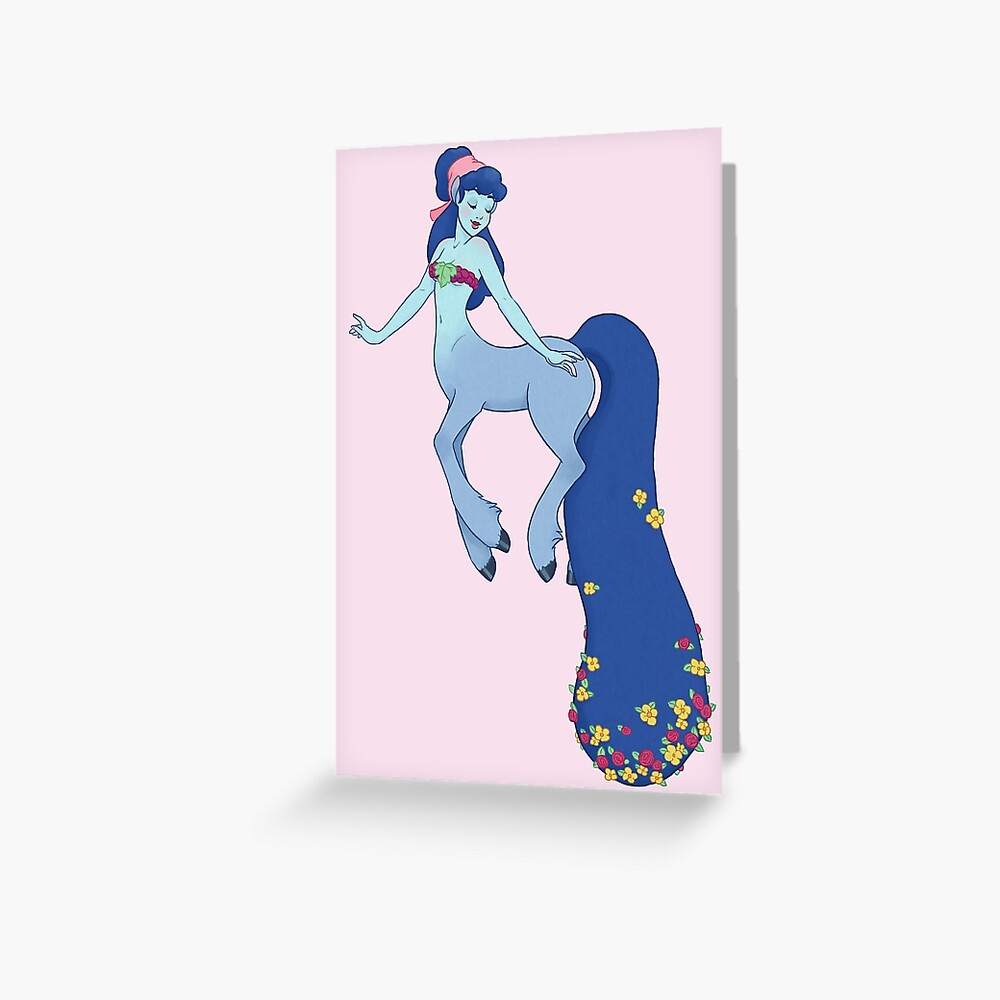 "Blue Centaurette" Sticker for Sale by JayBirdsBrain | Redbubble