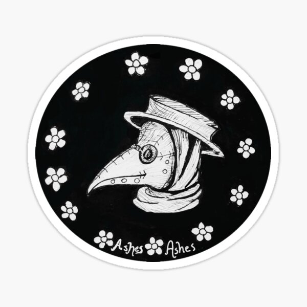 "Ashes Ashes" Sticker for Sale by ctallen6 | Redbubble