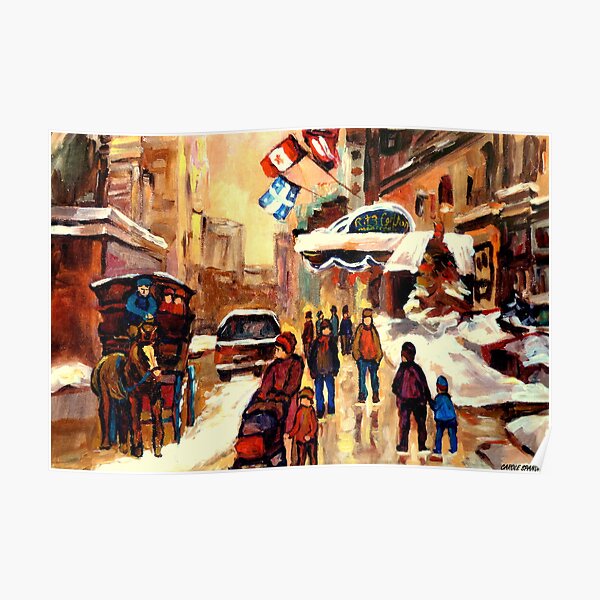 "RITZ CARLTON MONTREAL STREETSCENE" Poster by CaroleSpandau | Redbubble
