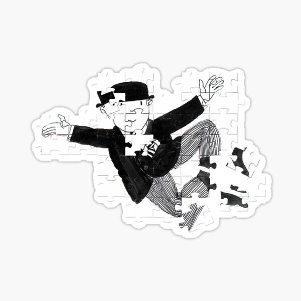 "Mr Benn - The Jigsaw Man" Sticker for Sale by cubicspin | Redbubble