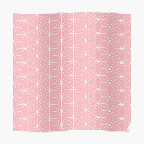 "Demon Slayer Nezuko Kamado Kimono Pattern (WHITE VER.)" Poster by ...