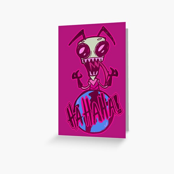 "Invader Zim" Greeting Card by ImMaryDude | Redbubble