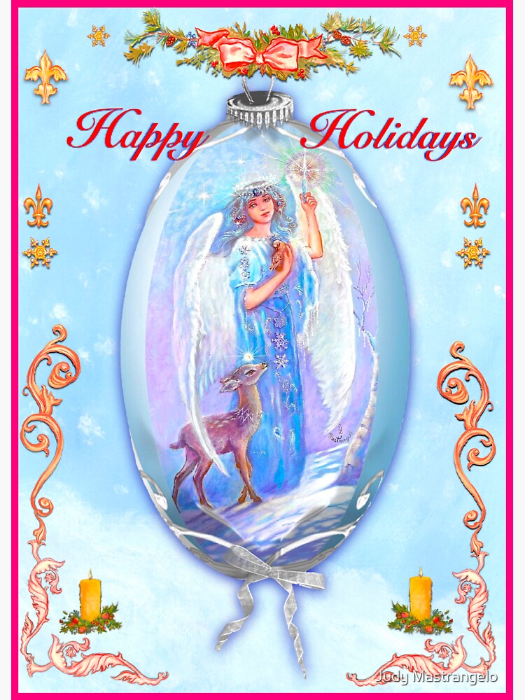 "GUARDIAN ANGEL OF WINTER" Sticker for Sale by judymastra | Redbubble