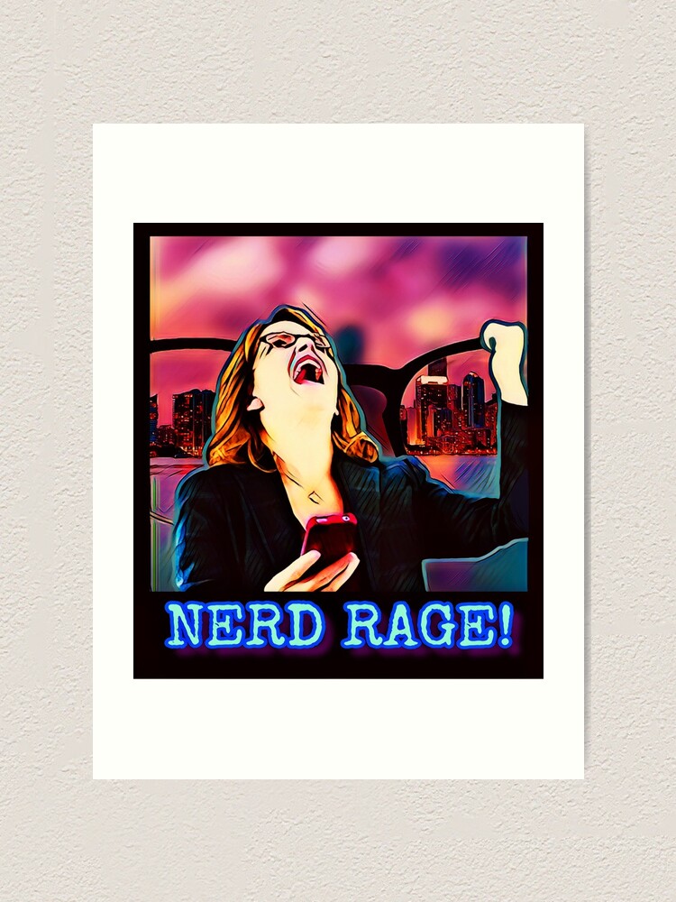 "Nerd Rage!" Art Print for Sale by beck113 | Redbubble