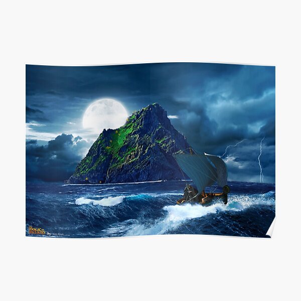 "The impressive Skellig Michael" Poster for Sale by andriu | Redbubble