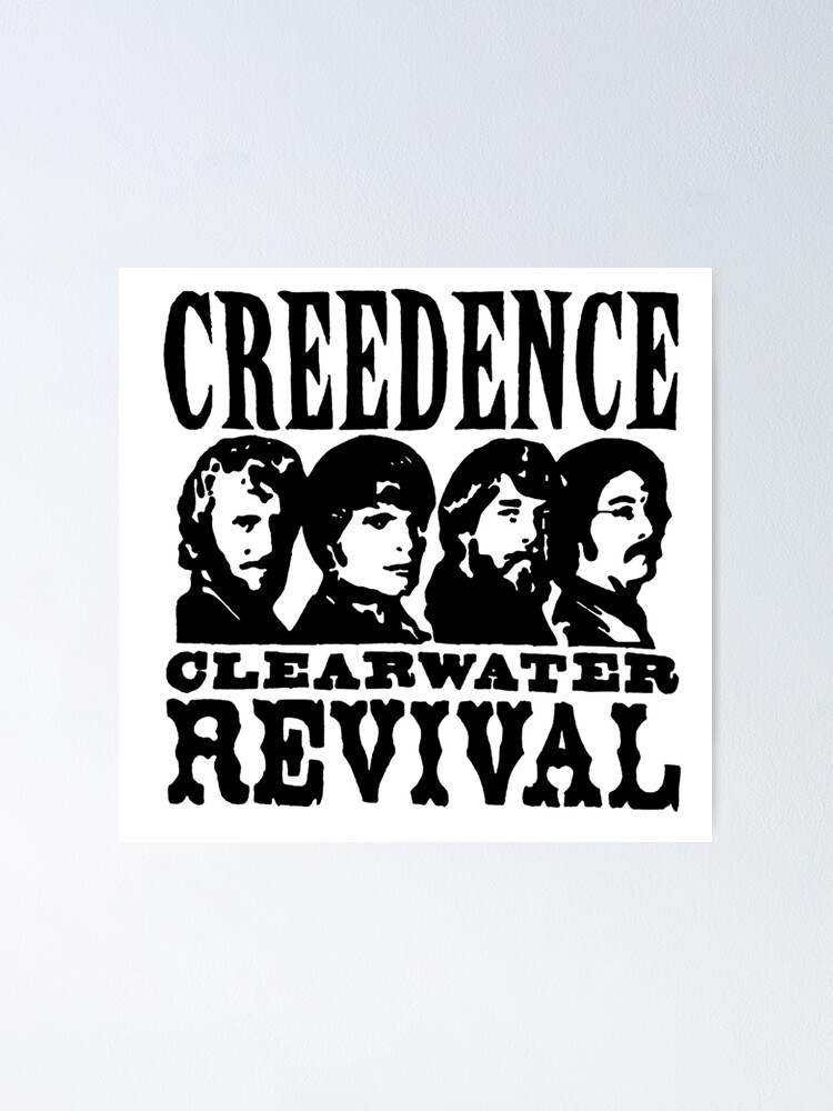 Poster « Logo Person Band Band CREEDENCE CLEARWATER REVIVAL Meilleur ...