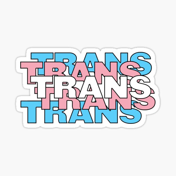 "trans" Sticker for Sale by donielledenise | Redbubble