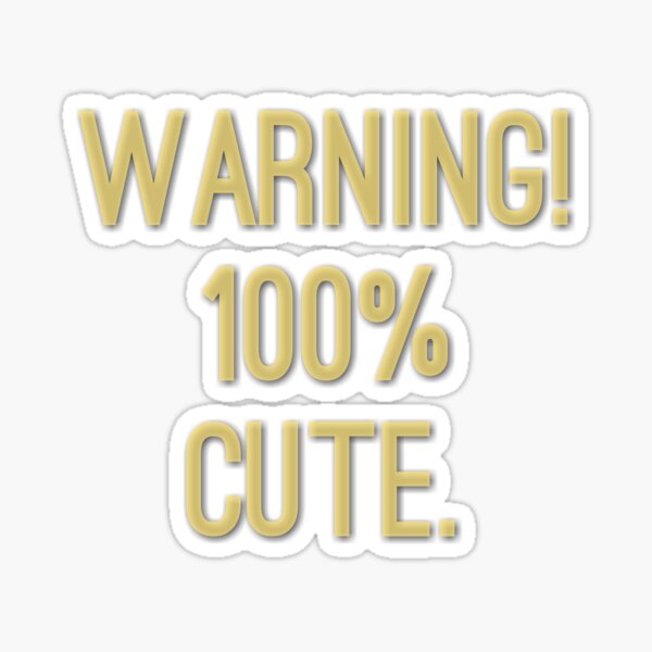 "Warning Design" Sticker for Sale by MissDewi | Redbubble