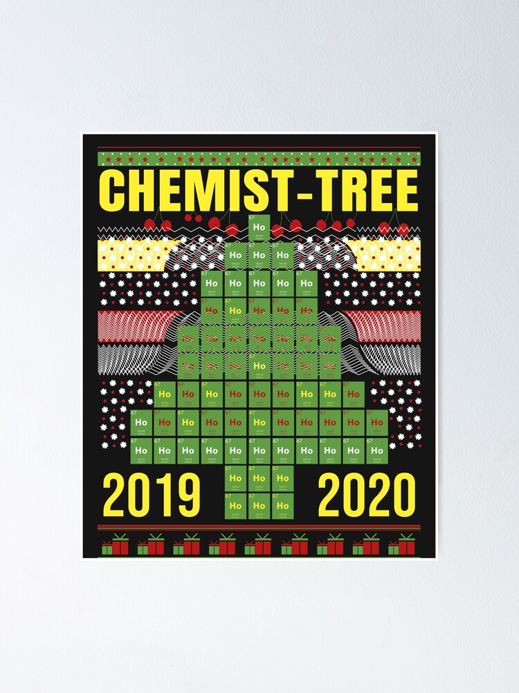 "Oh Chemist Tree Chemistry Science Chemistry Christmas" Poster by ...