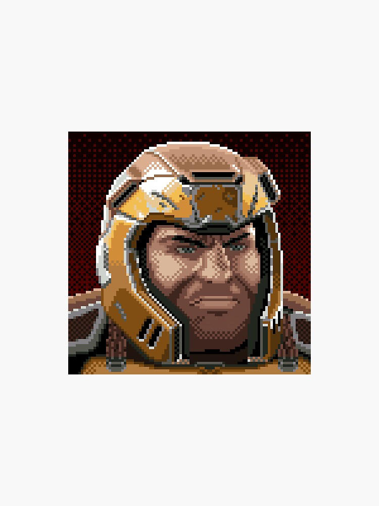 "Ranger (Quake)" Sticker for Sale by PixelHenkie | Redbubble