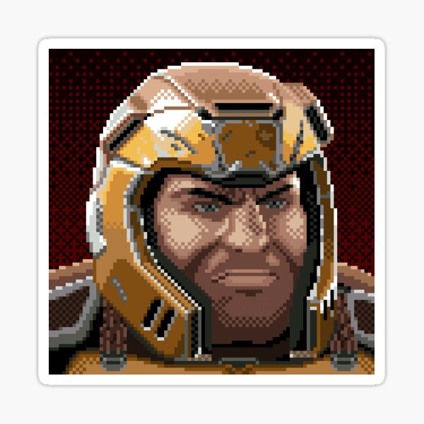 "Ranger (Quake)" Sticker for Sale by PixelHenkie | Redbubble