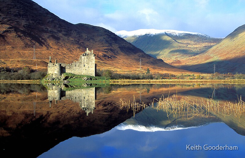 "First Snows of Winter, Kilchurn Castle, Loch Awe, Argyll" by Keith ...