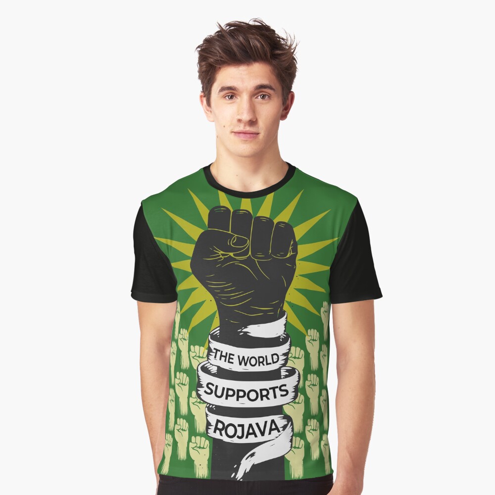 "The World Supports Rojava" Poster for Sale by youngkurds | Redbubble