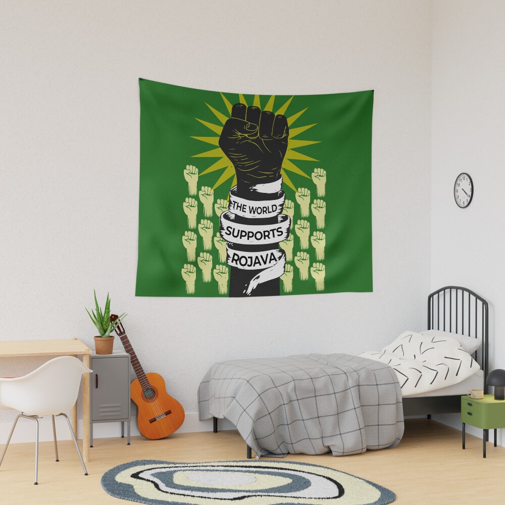 "The World Supports Rojava" Poster for Sale by youngkurds | Redbubble