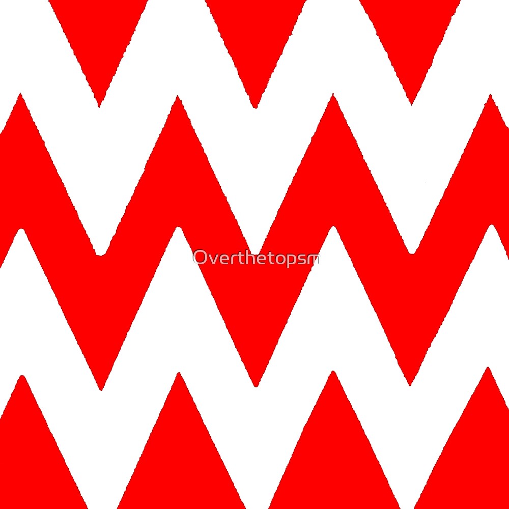 "Chevron Red" by Overthetopsm | Redbubble