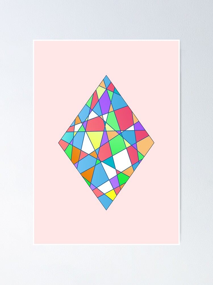 "Geometric Rhombus" Poster by MeliaAntiqua | Redbubble