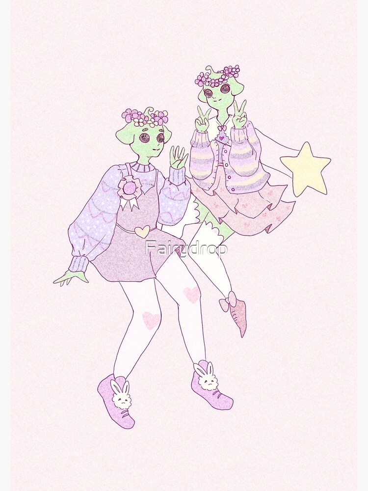 "Fairy Kei Alien Friends" Poster by Fairydrop | Redbubble