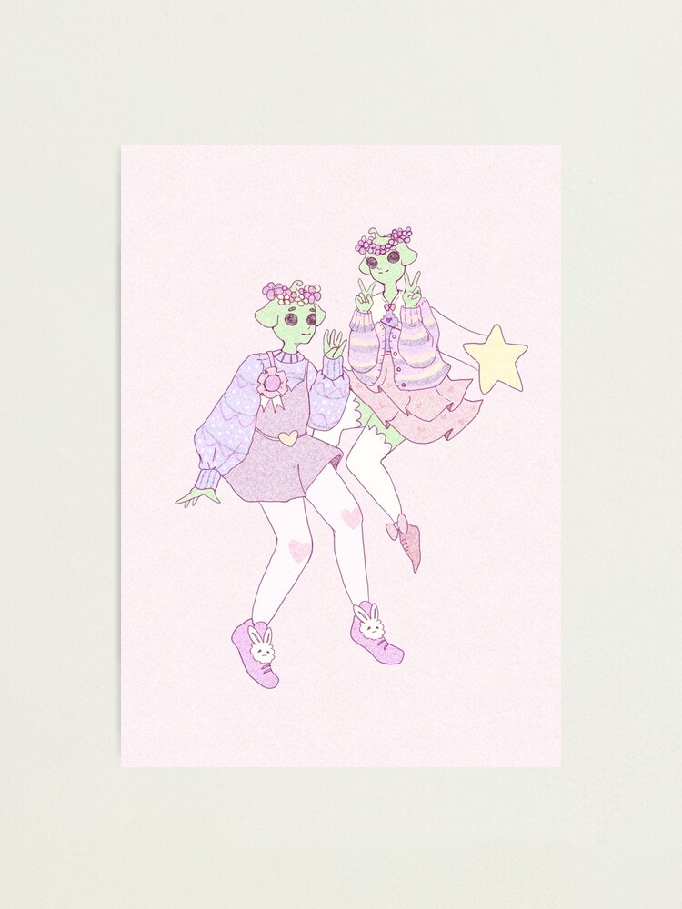 "Fairy Kei Alien Friends" Photographic Print by Fairydrop | Redbubble