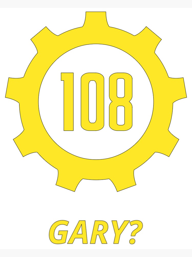 "Fallout 3 Vault 108 Gary" Sticker for Sale by kal16 | Redbubble