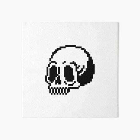 "8-bit Skull" Art Board Print for Sale by AK-design-co | Redbubble