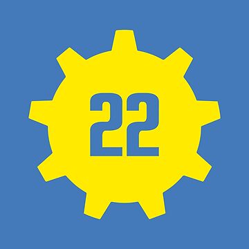 "Vault 22 - Fallout" Sticker for Sale by AllTheDesigns | Redbubble