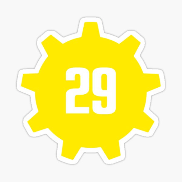 "Vault 29 - Fallout" Sticker for Sale by AllTheDesigns | Redbubble