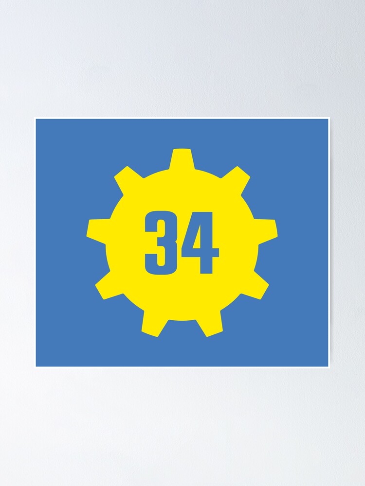 "Vault 34 - Fallout" Poster for Sale by AllTheDesigns | Redbubble