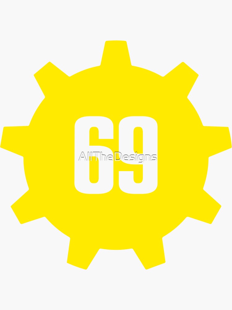 "Vault 69 - Fallout" Sticker by AllTheDesigns | Redbubble
