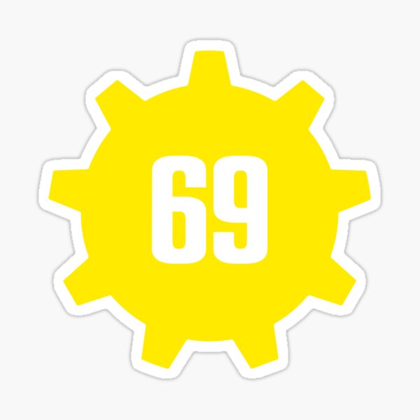 "Vault 69 - Fallout" Sticker by AllTheDesigns | Redbubble