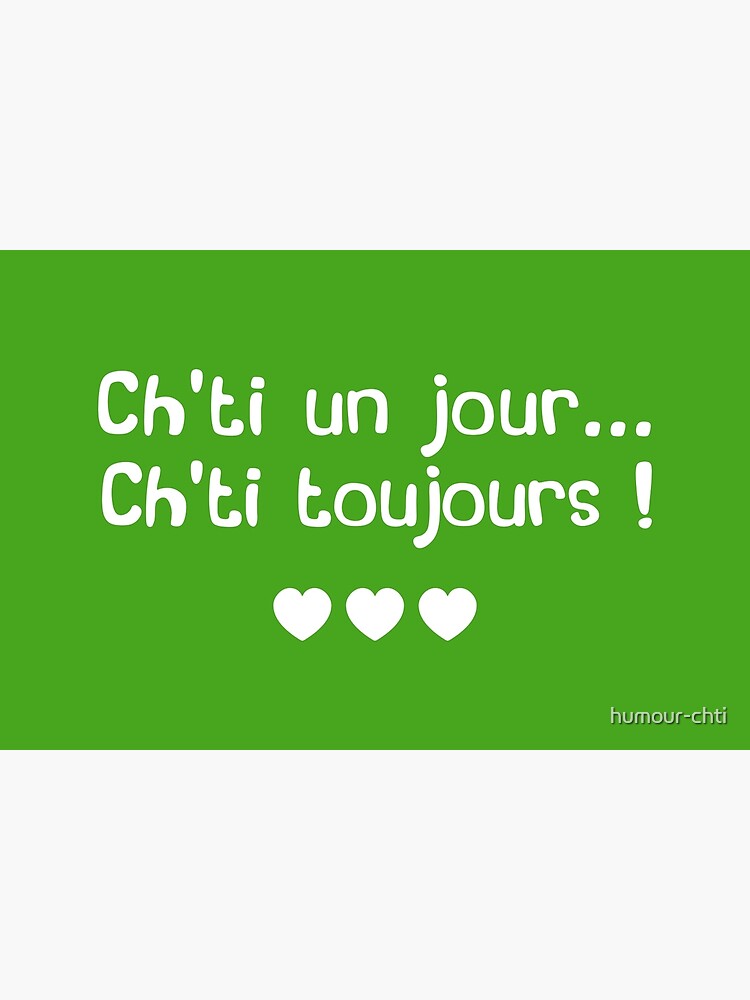 Tapis de bain avec l'œuvre « Ch'ti un jour, Ch'ti toujours ! » de l ...