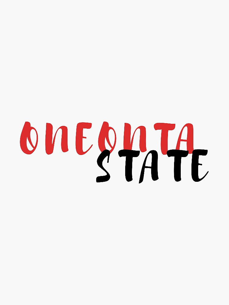 "Oneonta State" Sticker for Sale by deannap923 | Redbubble